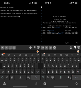 IOS通过 iSh 使用的 Alpine Linux 环境的契机和方法 – Wonview